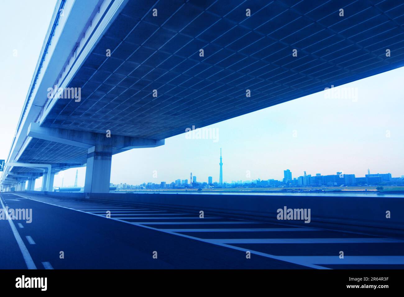 Sky Tree and expressway Stock Photo - Alamy