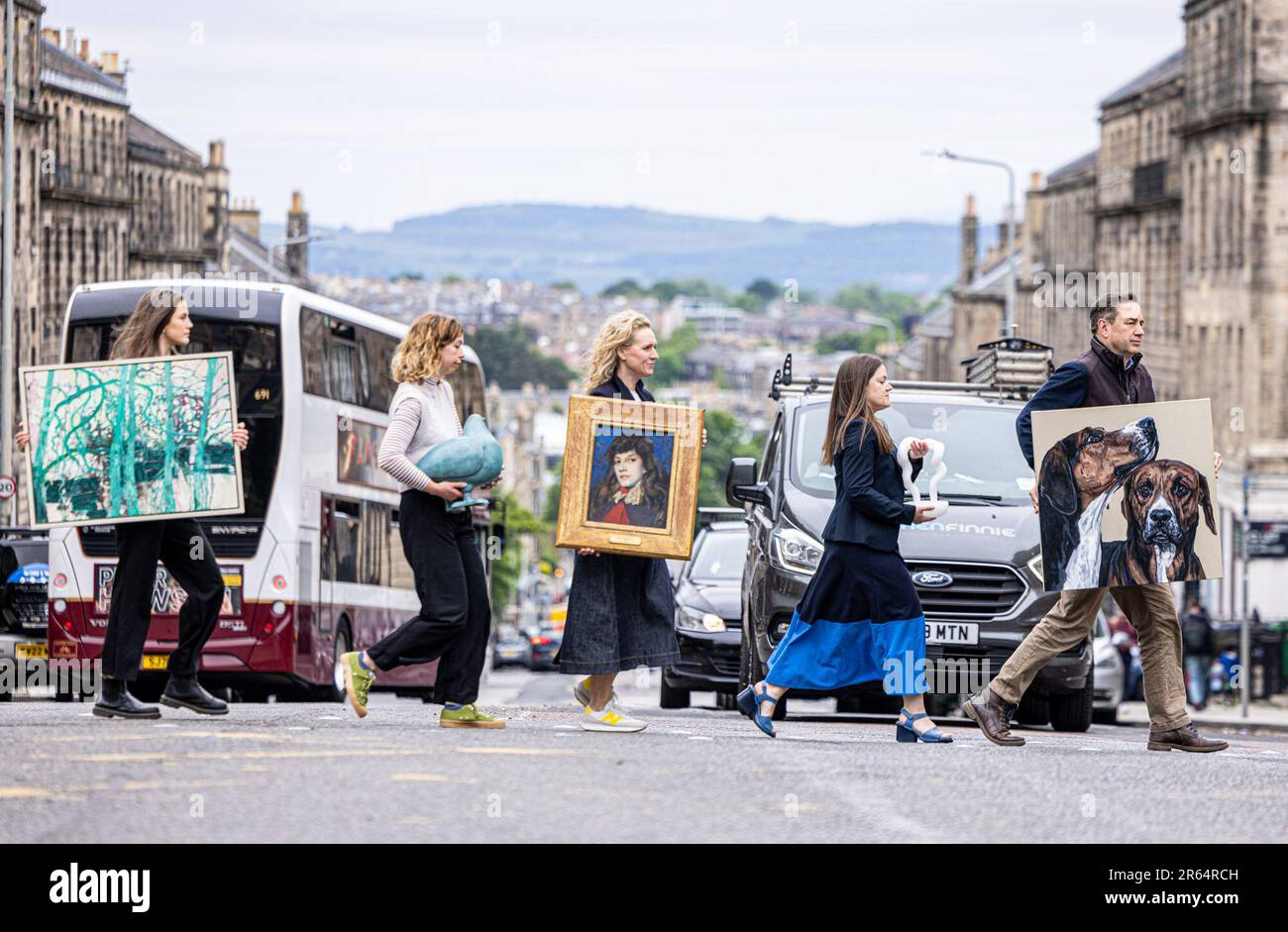 Edinburgh, United Kingdom. 07 June, 2023 Pictured: L to R: Megan Burns ...