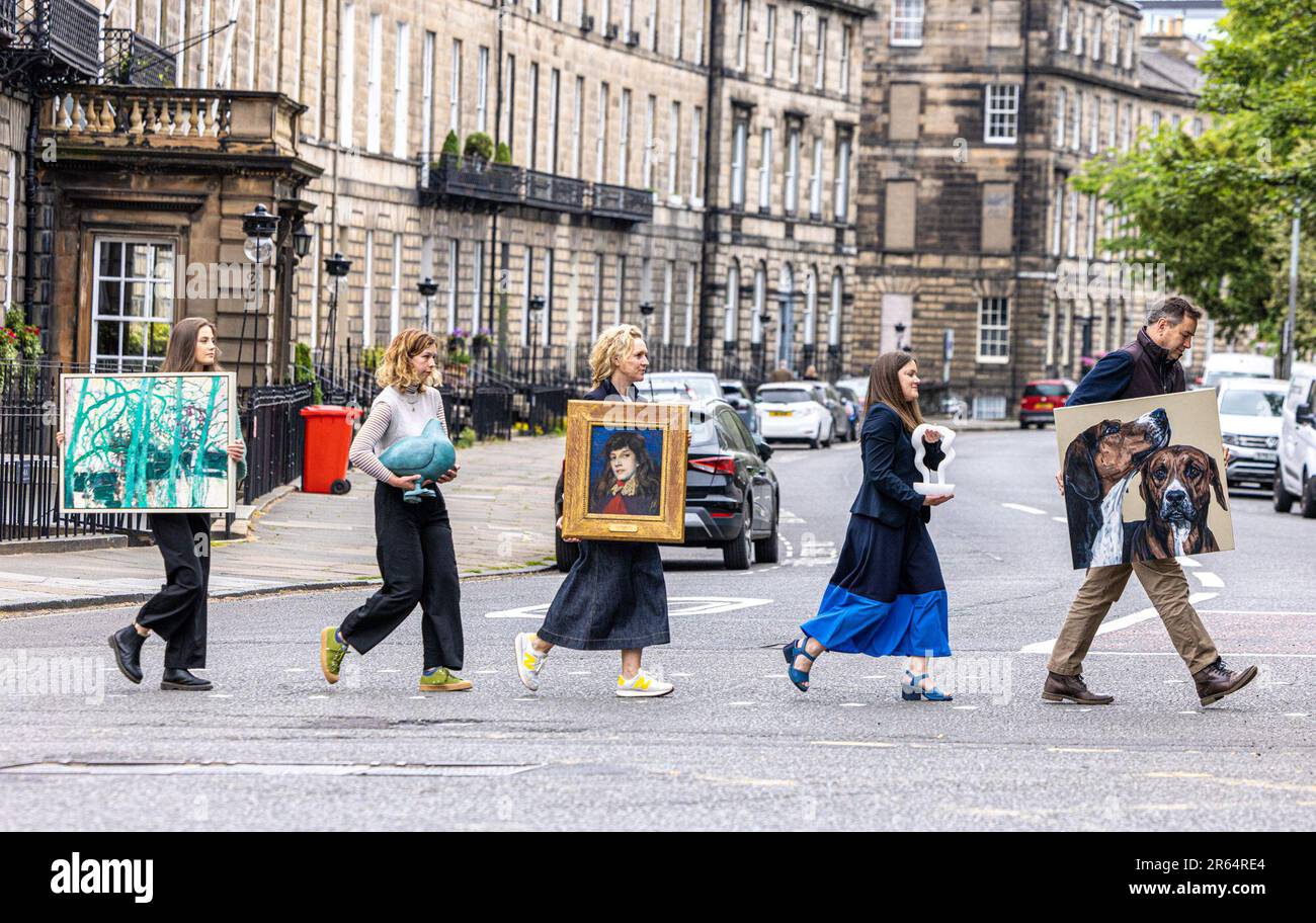 Edinburgh, United Kingdom. 07 June, 2023 Pictured: L to R: Megan Burns ...