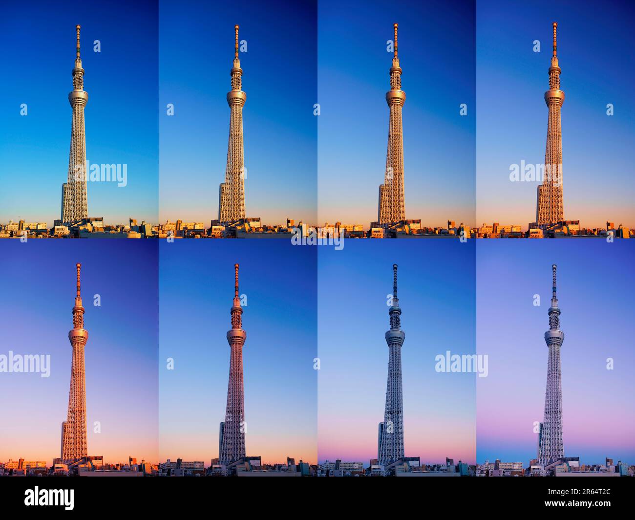 Tokyo Sky Tree at sunset Stock Photo - Alamy