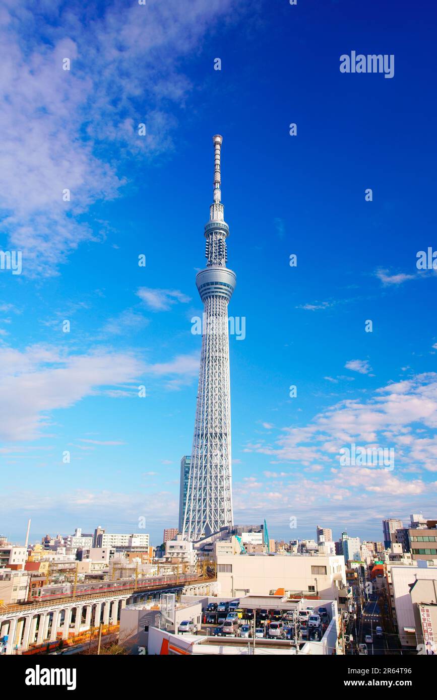 Tokyo sky tree and Tobu sky line Stock Photo - Alamy