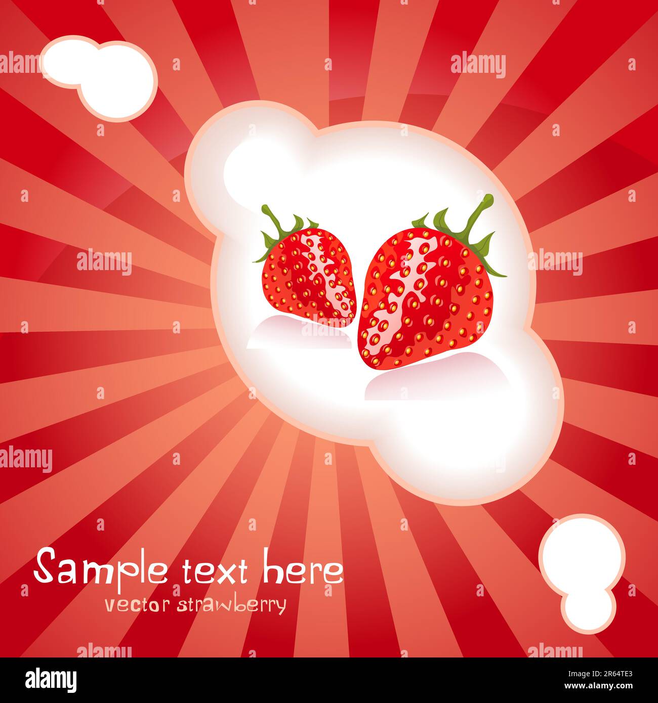 Vector card with strawberry Stock Vector Image & Art - Alamy