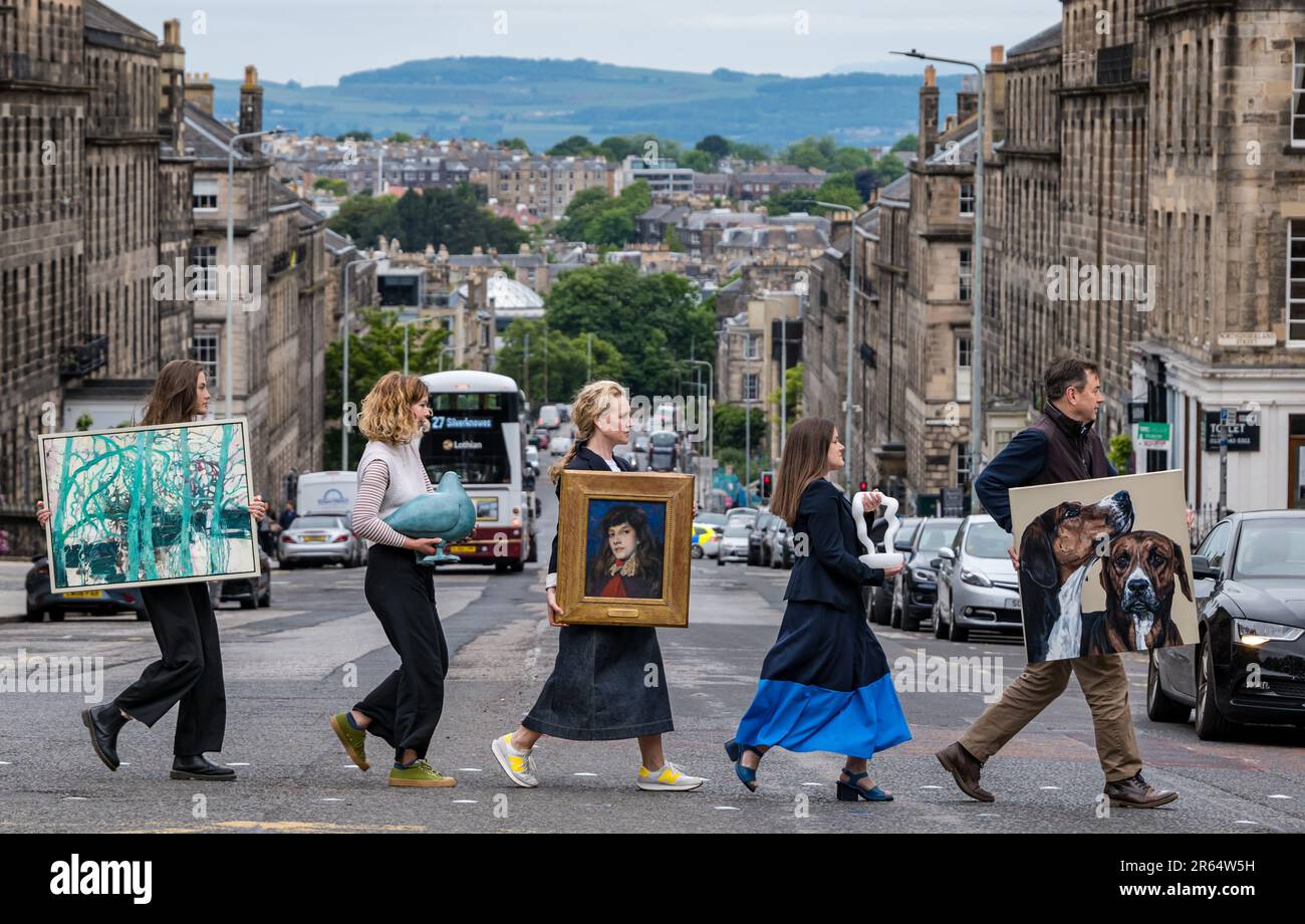 Edinburgh, Scotland, UK, 7th June 2023. New Town Art Month: fair across ...