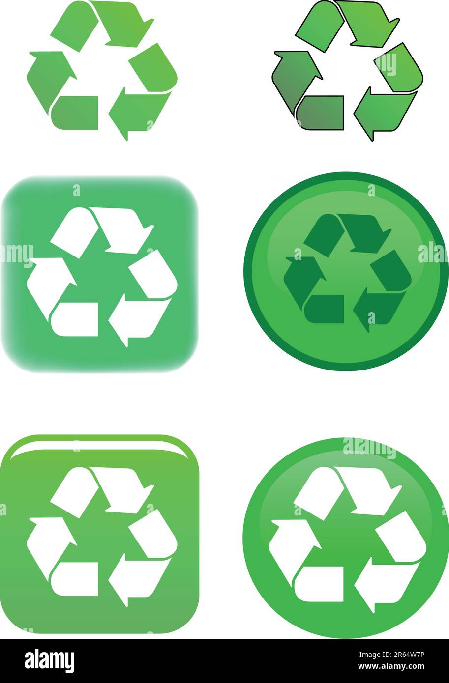 Recycle Symbol Vector Illustration Stock Vector Image & Art - Alamy