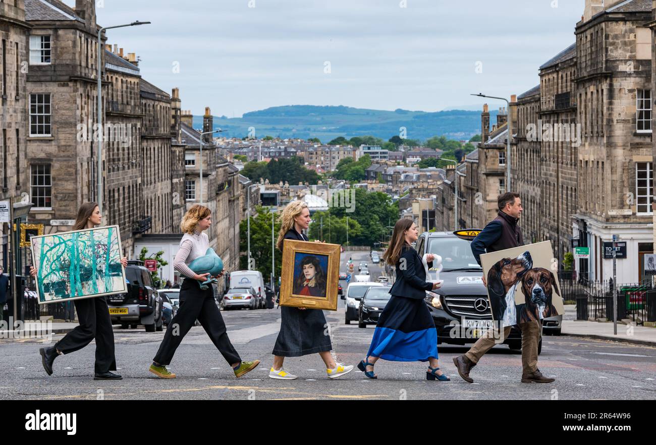 Edinburgh, Scotland, UK, 7th June 2023. New Town Art Month: fair across ...