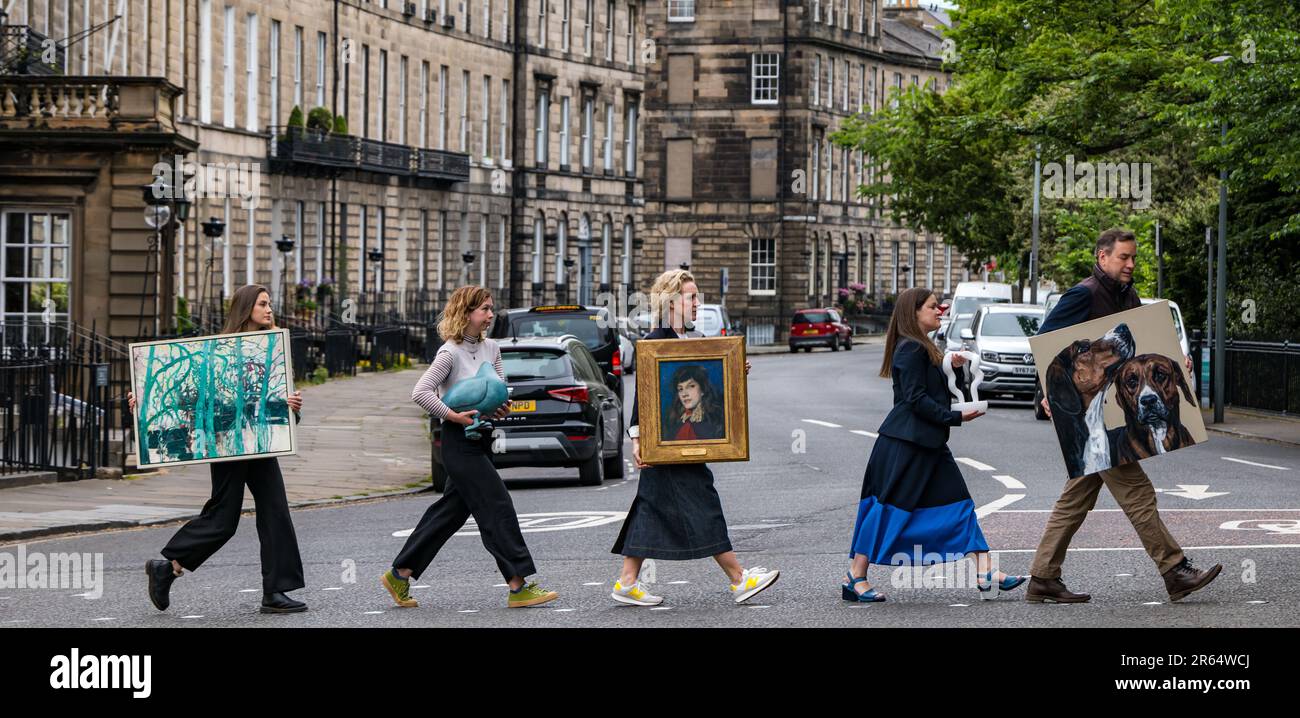 Edinburgh, Scotland, UK, 7th June 2023. New Town Art Month: fair across ...