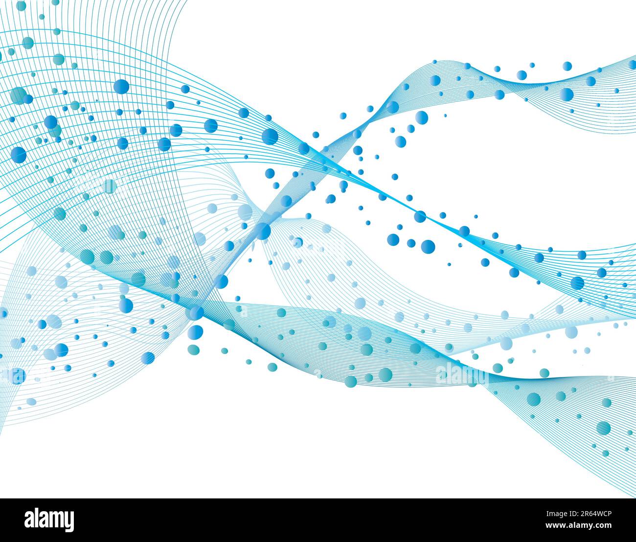 Abstract water vector background with bubbles of air Stock Vector Image ...