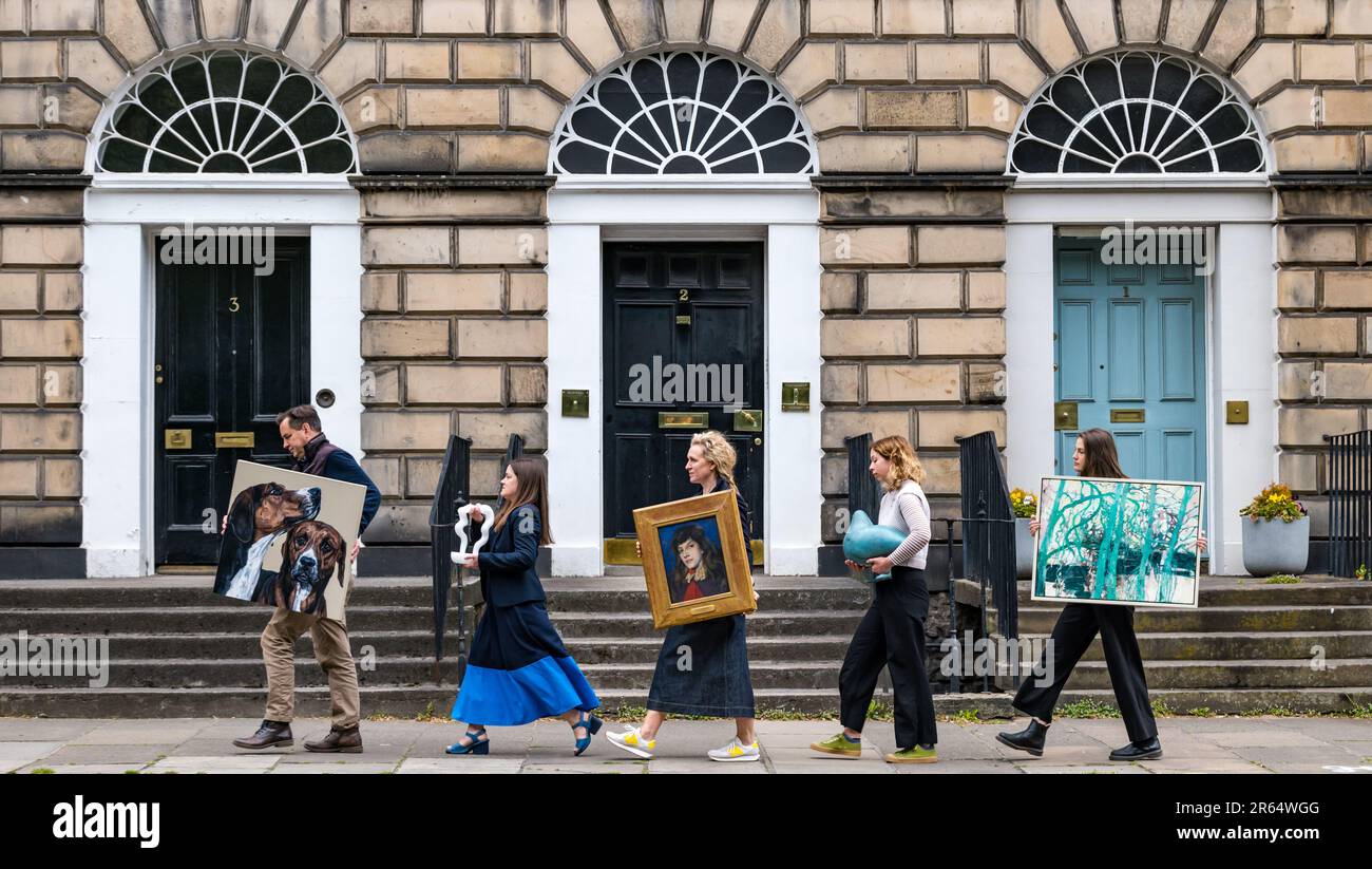 Edinburgh, Scotland, UK, 7th June 2023. New Town Art Month: fair across ...