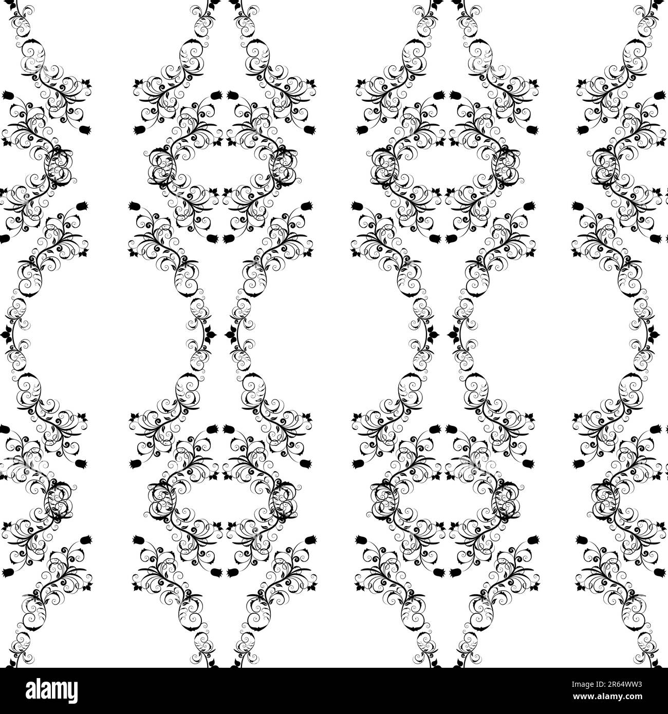 Floral seamless background for yours design use. For easy making ...
