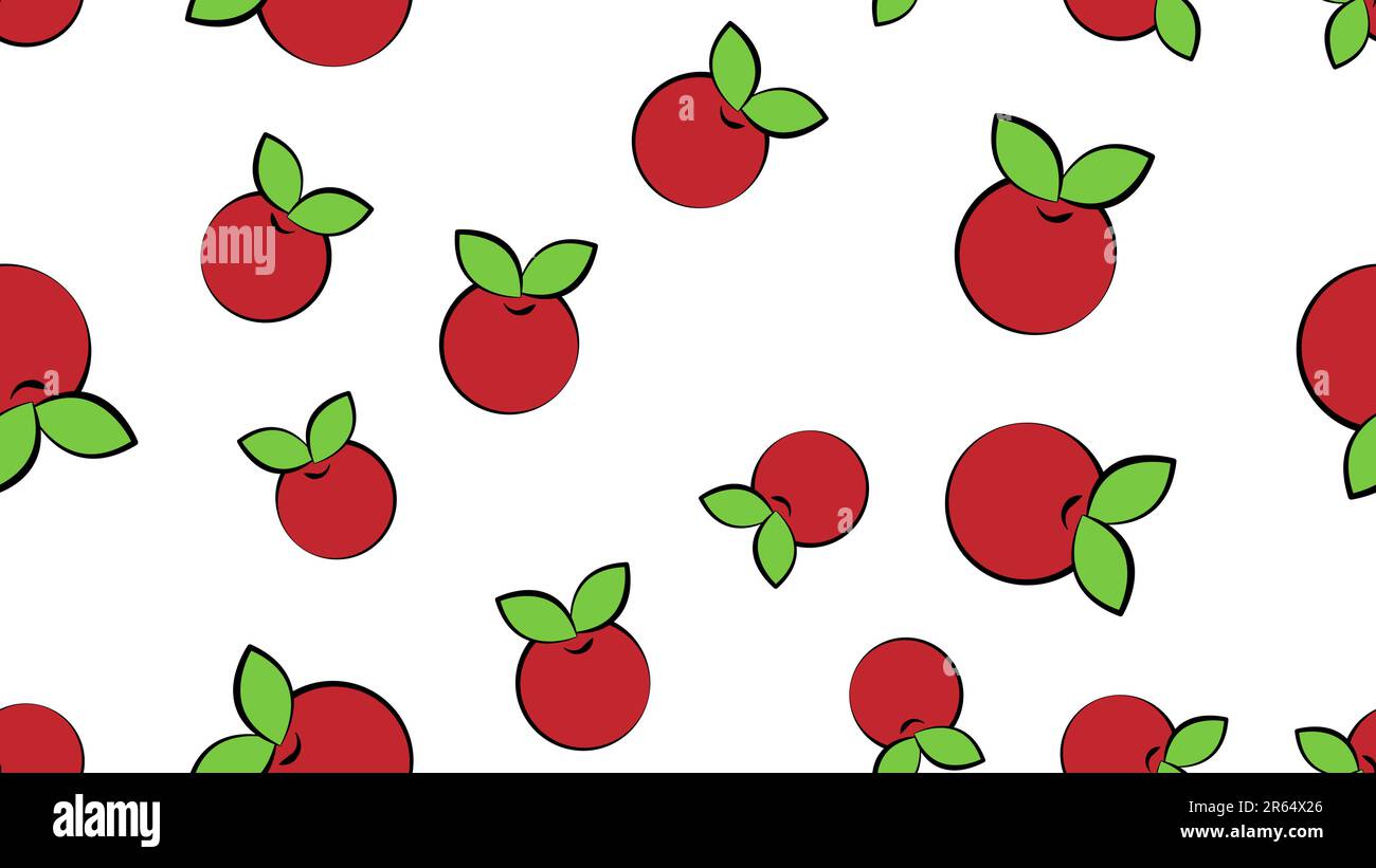 cranberry on a white background, red berry, vector illustration ...