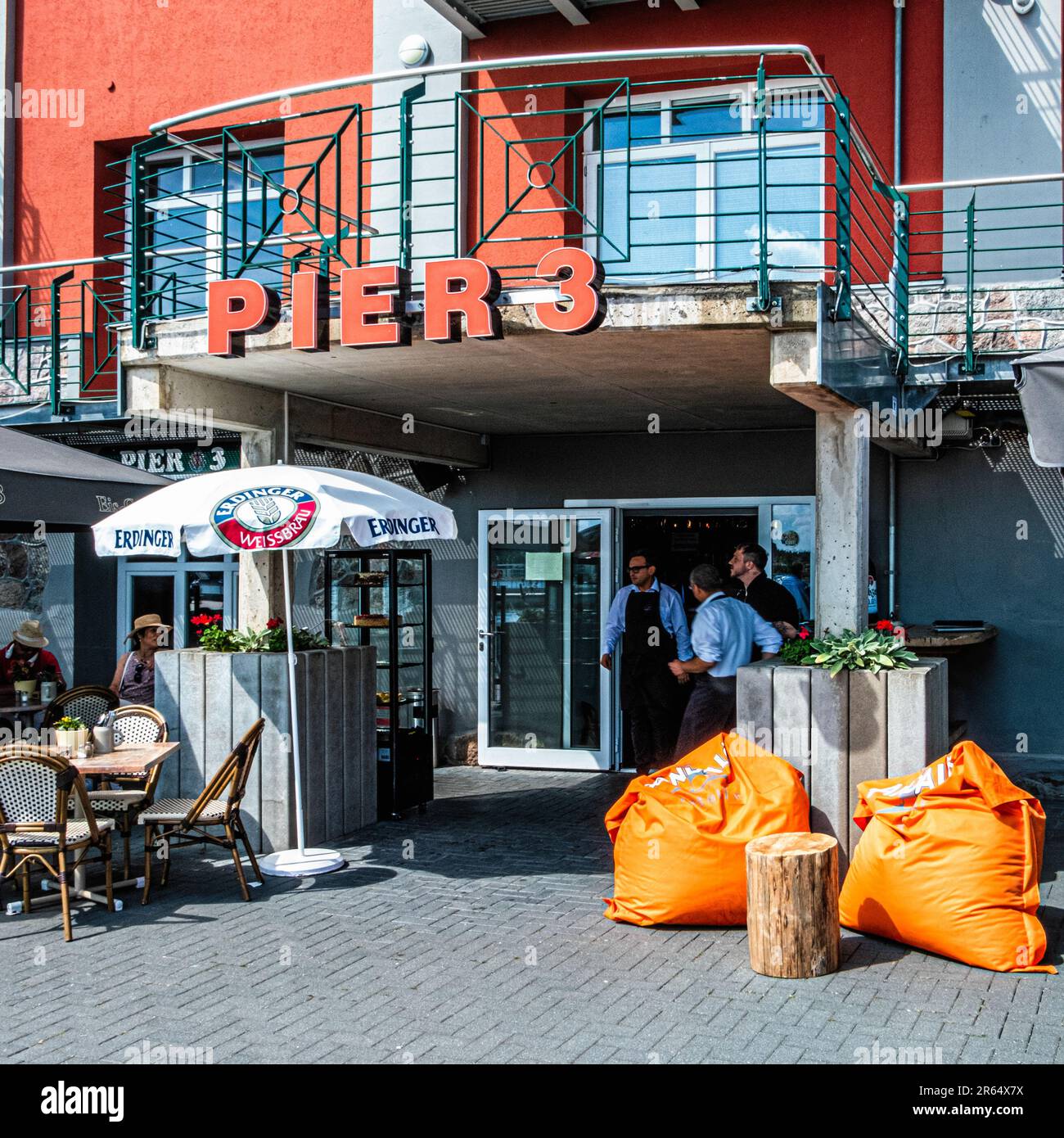 Pier 3, Harbour restaurant and ice cream shop,Strandstrasse 4,Waren ...