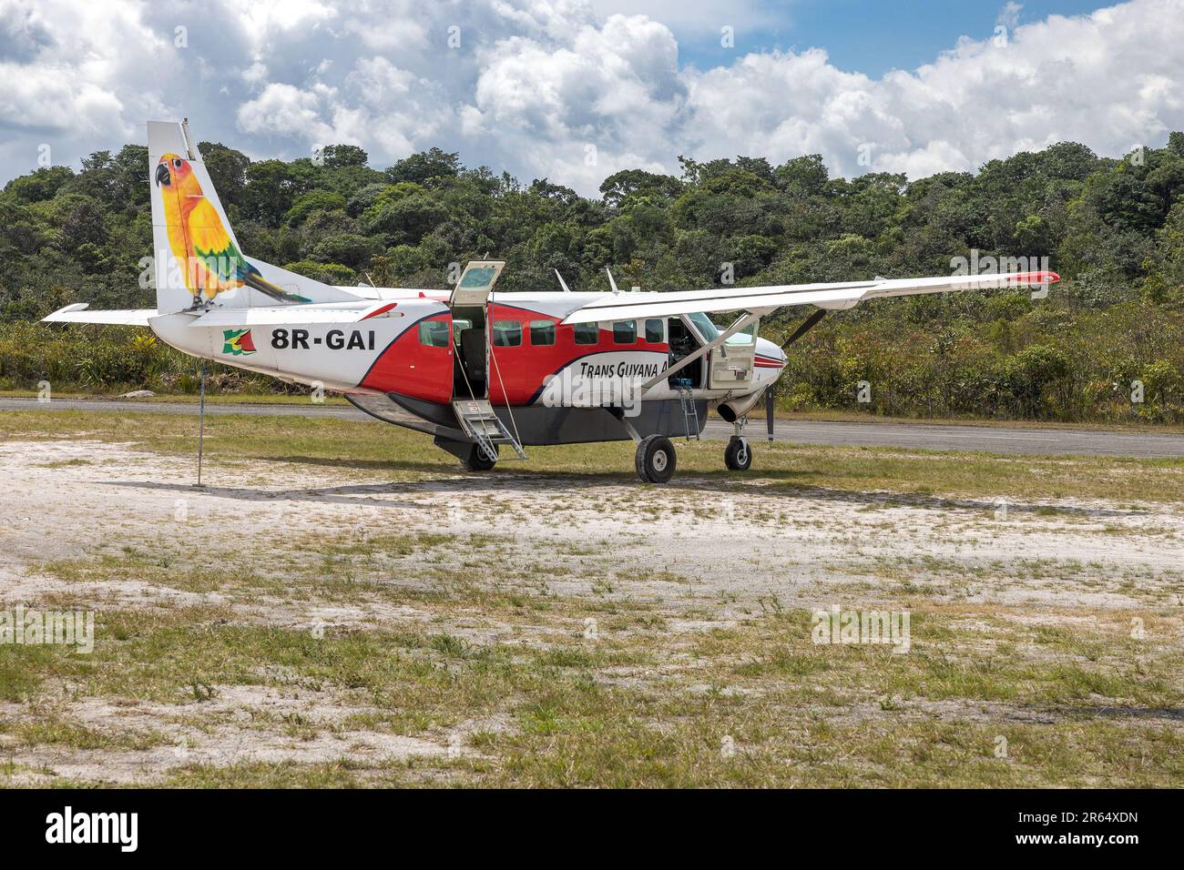 12-seater Trans Guyana Airways, Sun Parakeet emblem, aeroplane from ...