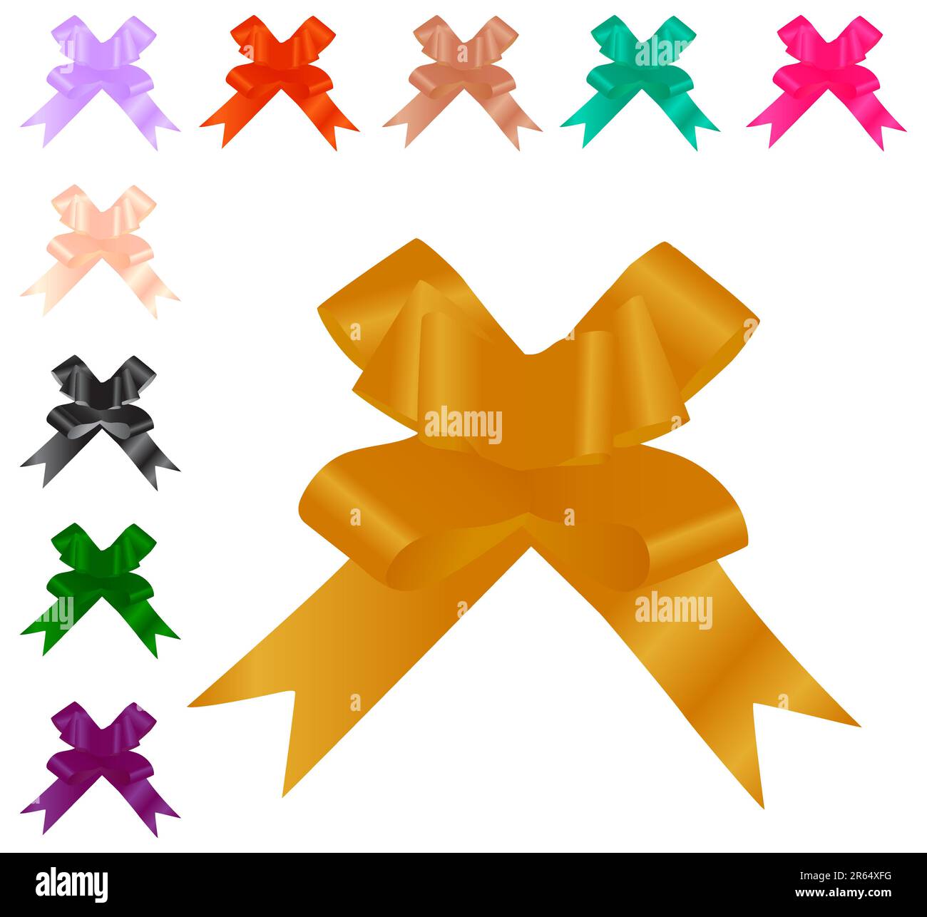 Collection of different colored bows for holidays Stock Vector Image ...