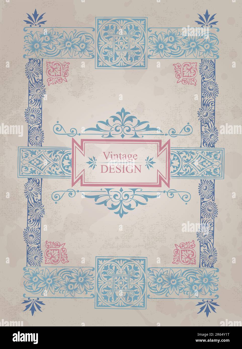 antique frame design; scalable and editable vector illustrations Stock ...