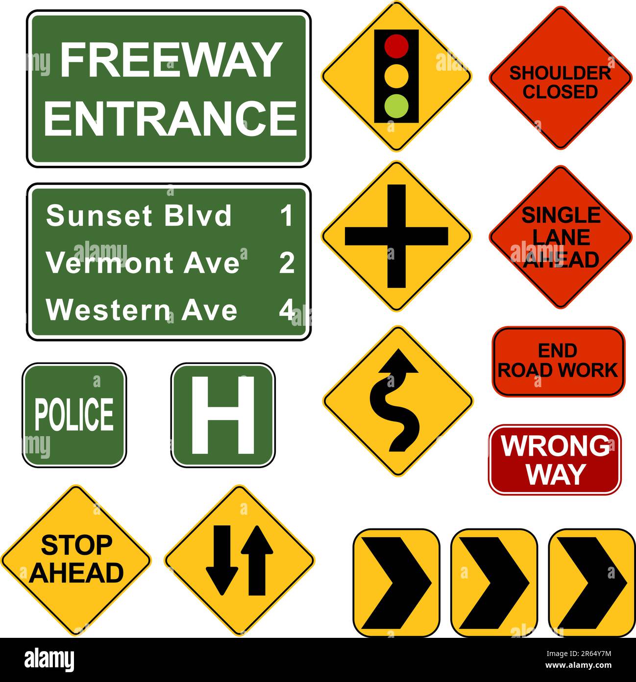 Sign signal entrance signpost Cut Out Stock Images & Pictures - Alamy