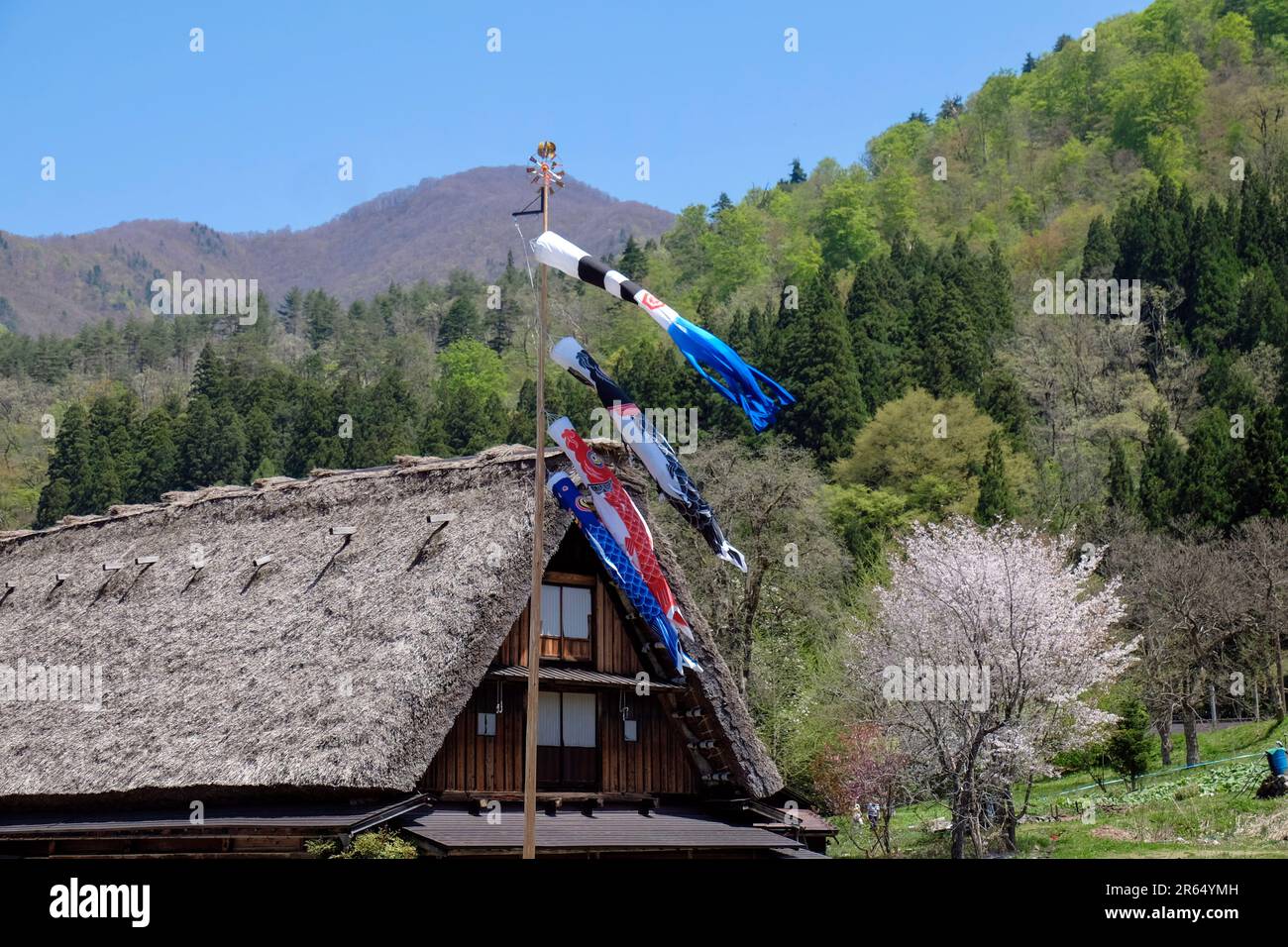 Village of the houses with steep rafter roof gassho village hi-res ...