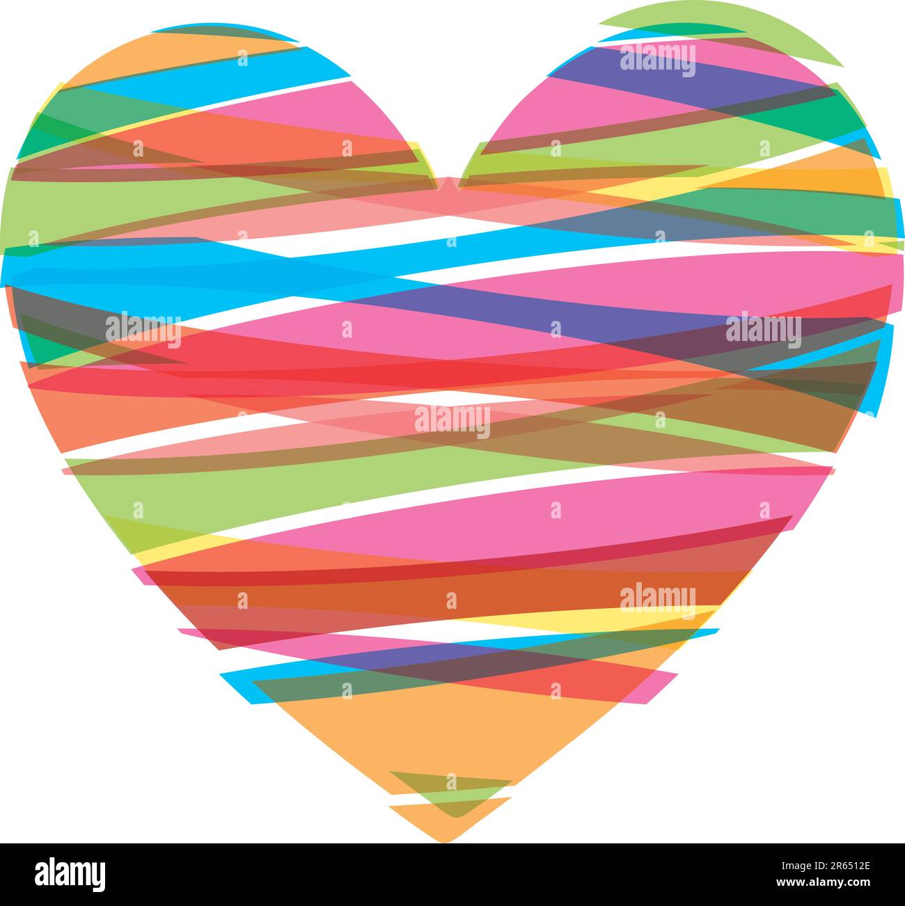 Pink heart symbols Cut Out Stock Images & Pictures - Alamy