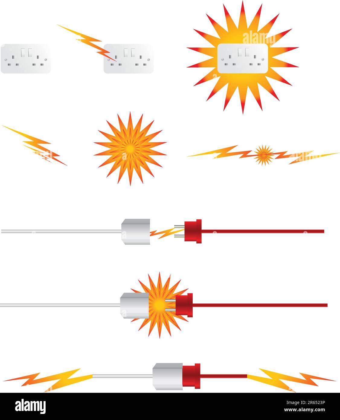 Electric sockets and switches vector Stock Vector Image & Art - Alamy