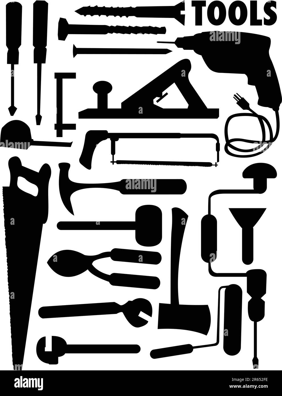 vector set of various tools Stock Vector Image & Art - Alamy