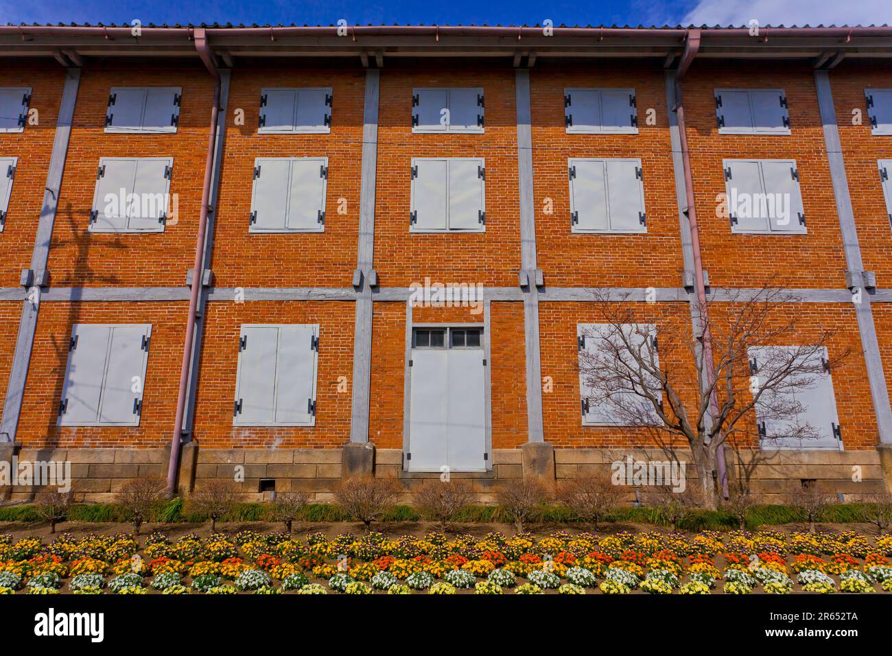 East cocoon warehouse of Tomioka Silk Mill Stock Photo - Alamy