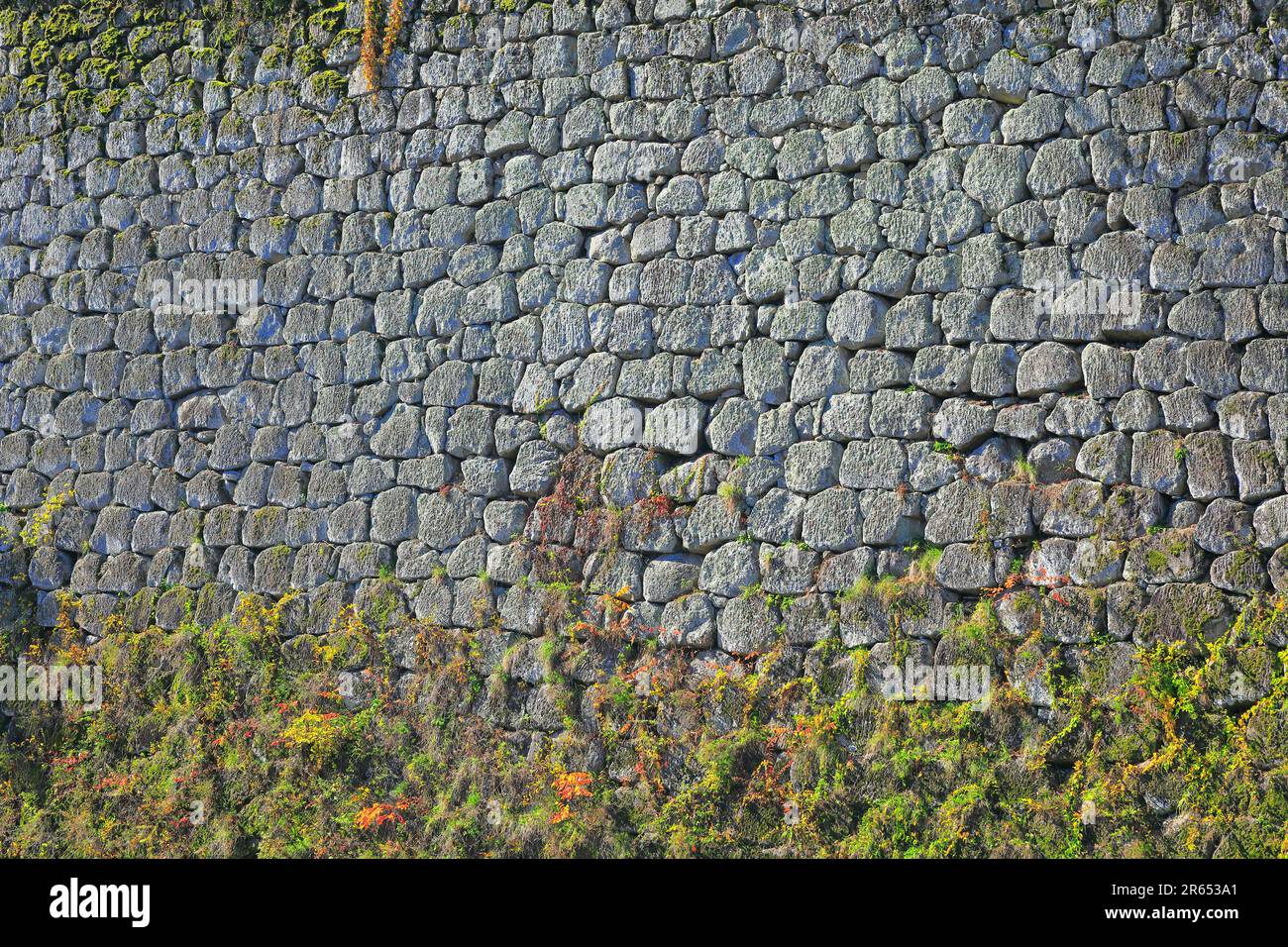 Castle wall of Aizu Wakamatsu Castle Stock Photo - Alamy