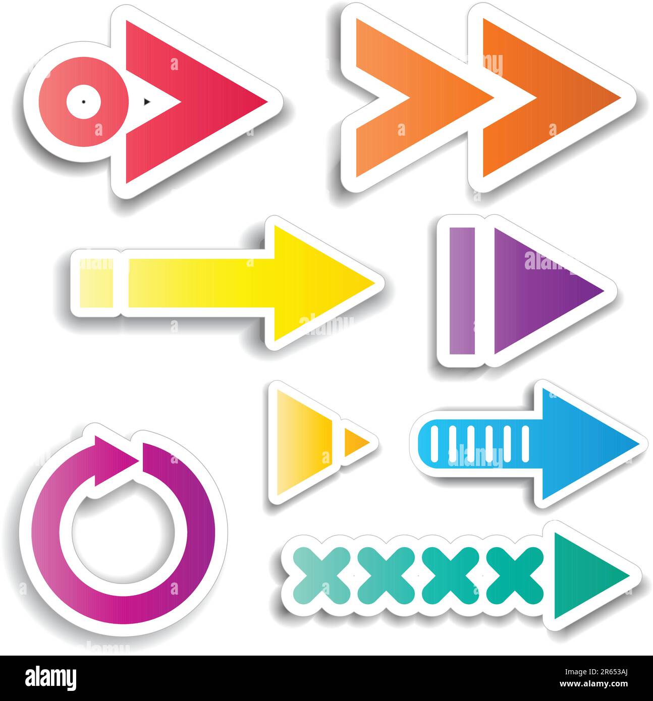 Collection of various different arrow designs Stock Vector Image & Art ...