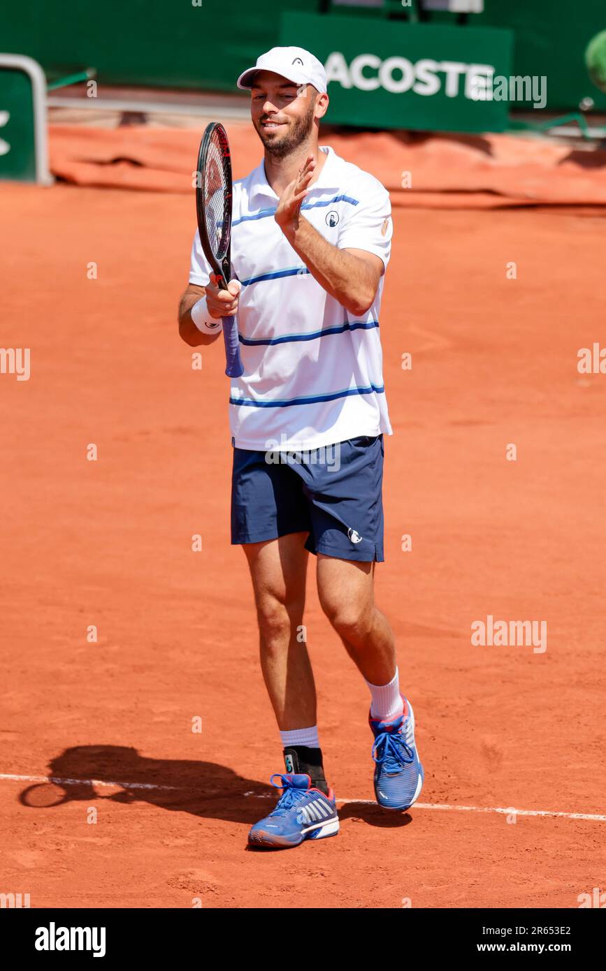 Paris, France. 7th June, 2023. Tennis player Tim Puetz (Germany) is in ...