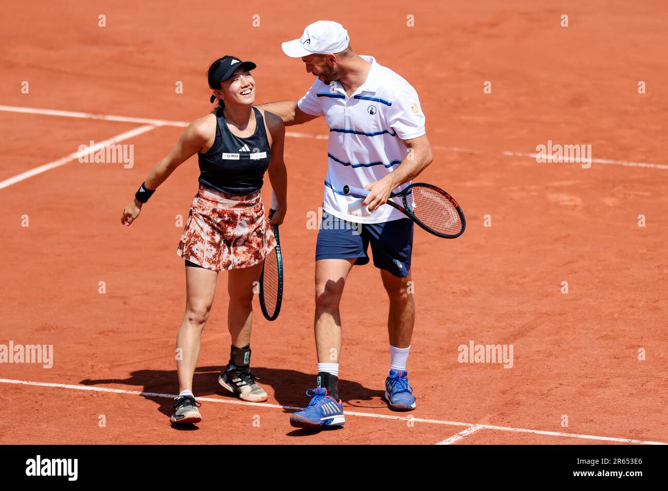 Paris, France. 7th June, 2023. Tennis player Tim Puetz (Germany) and ...
