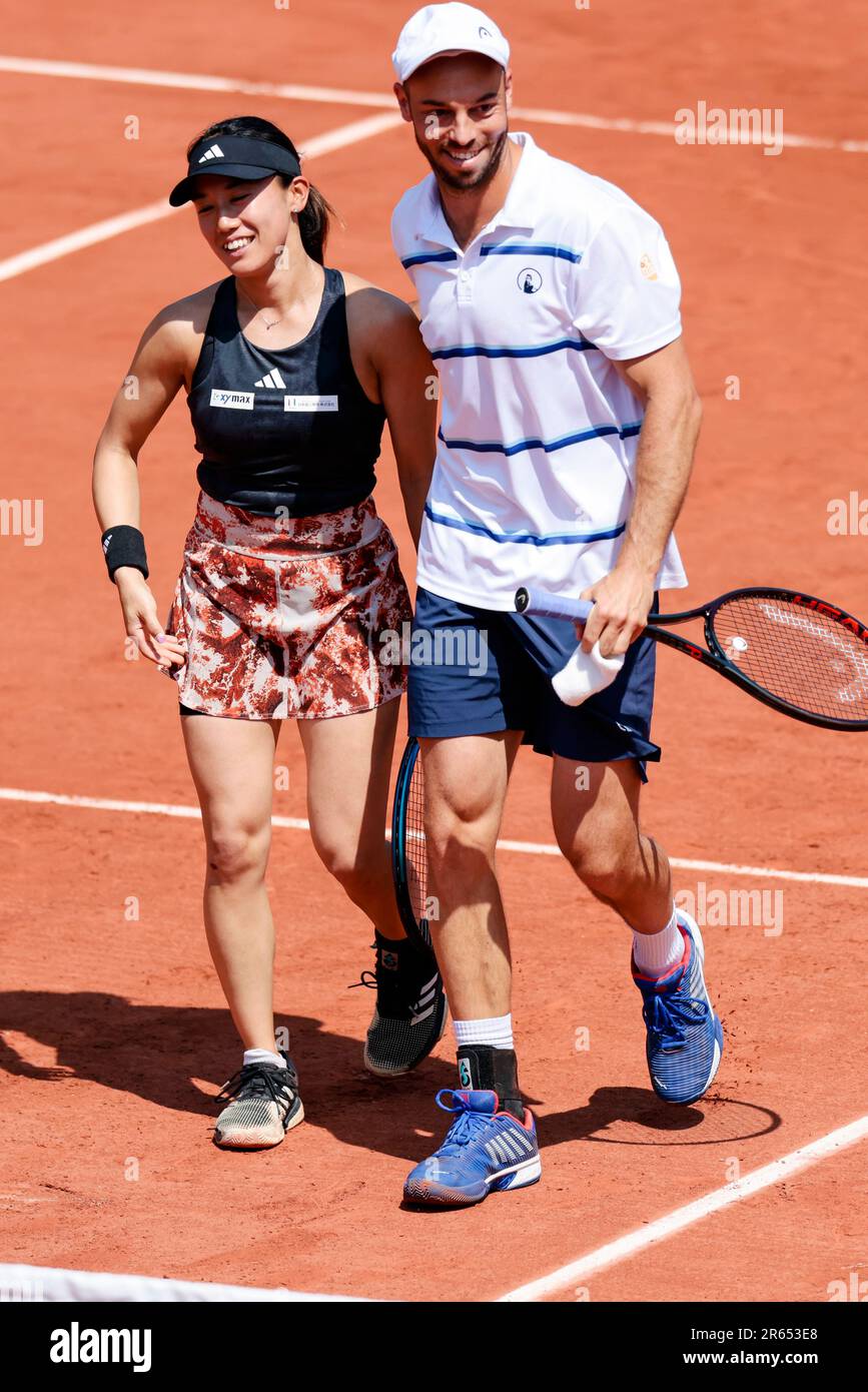 Paris, France. 7th June, 2023. Tennis player Tim Puetz (Germany) and ...