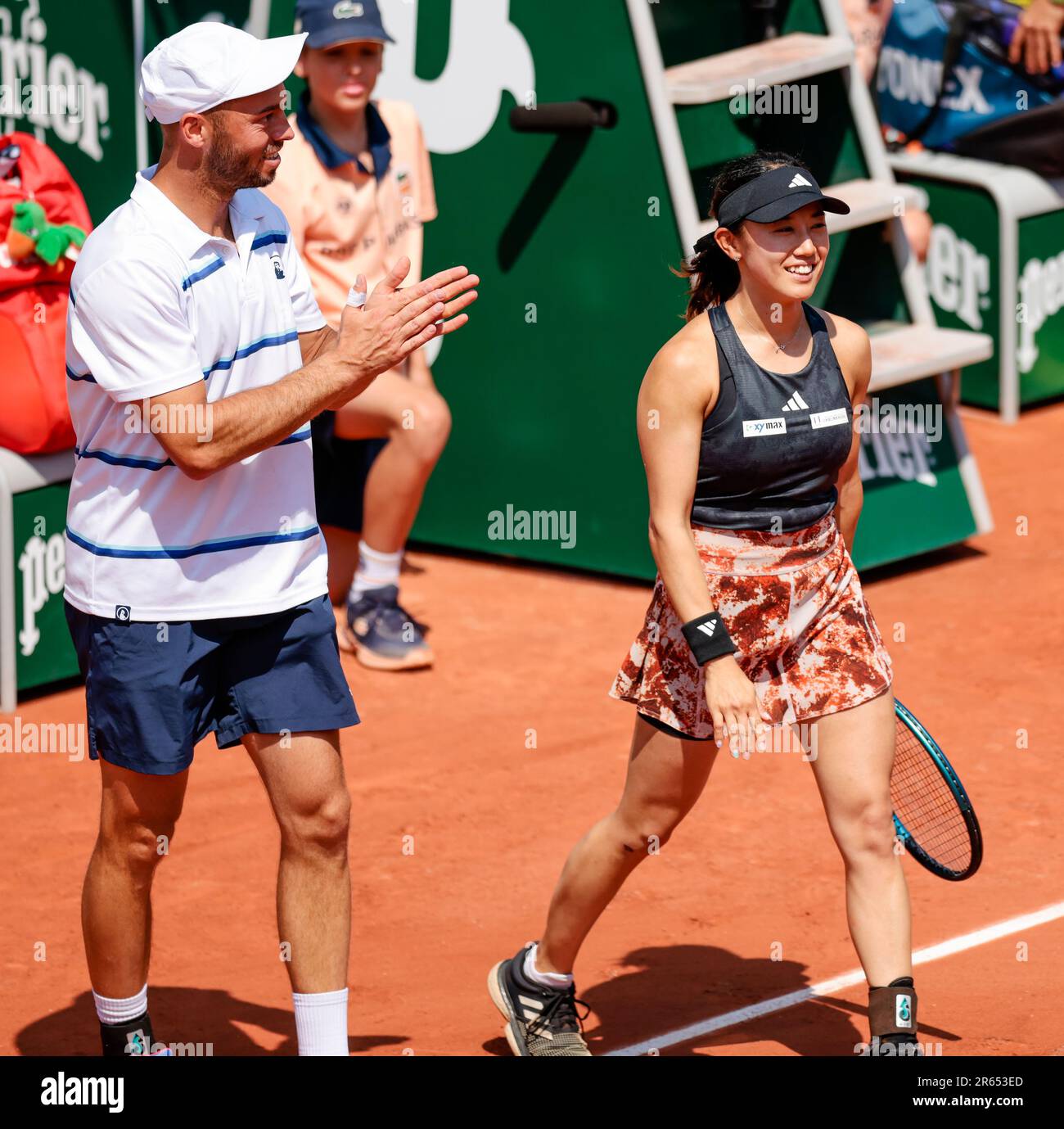 Paris, France. 7th June, 2023. Tennis player Tim Puetz (Germany) and ...