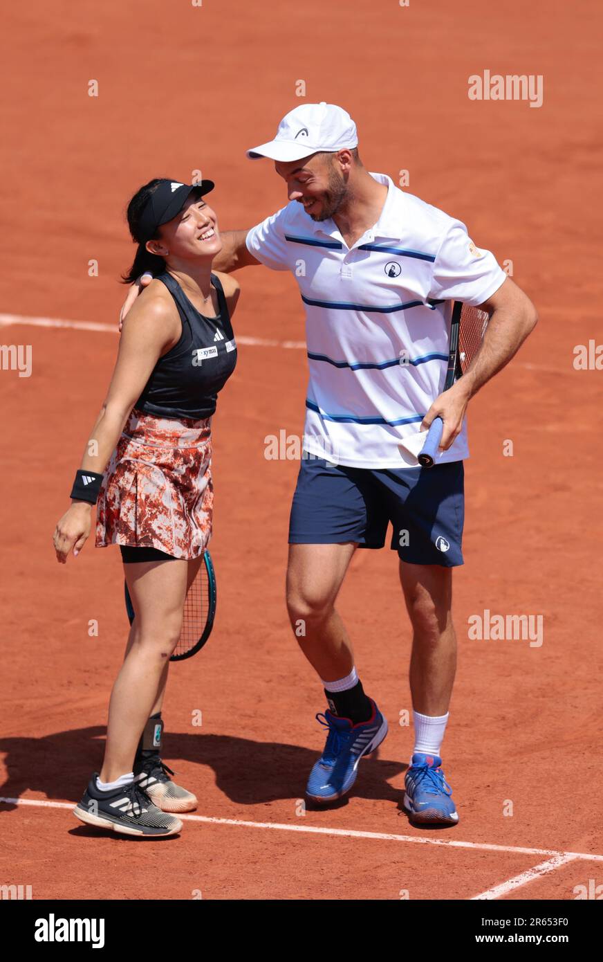 Paris, France. 7th June, 2023. Tennis player Tim Puetz (Germany) and ...