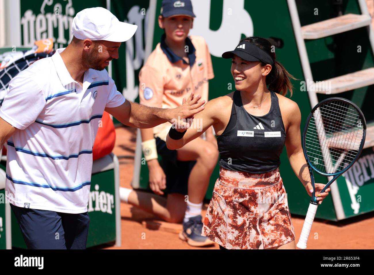 Paris, France. 7th June, 2023. Tennis player Tim Puetz (Germany) and ...