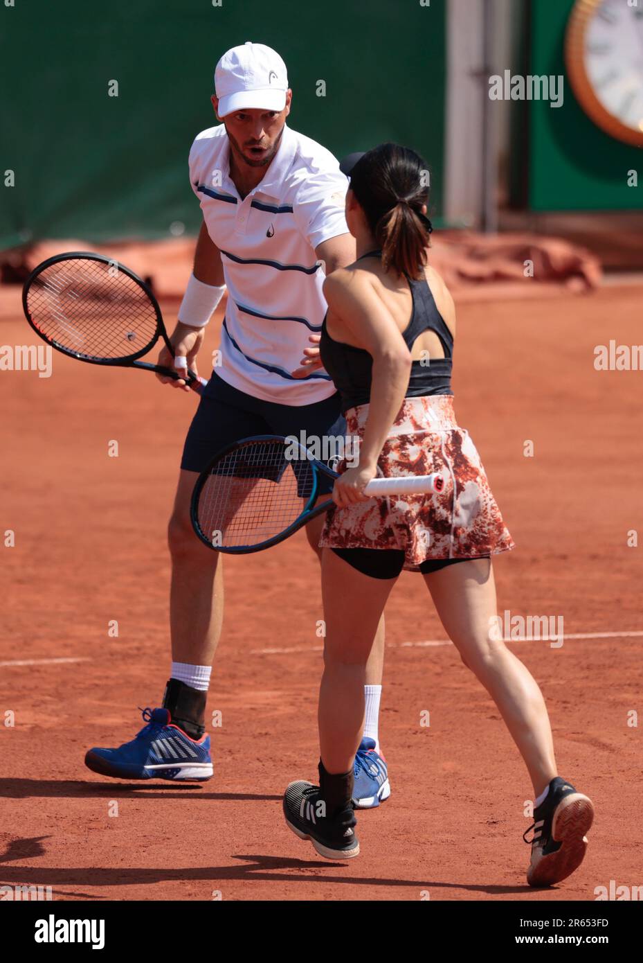 Paris, France. 7th June, 2023. Tennis player Aldila Sutjiadi (Indonesia ...