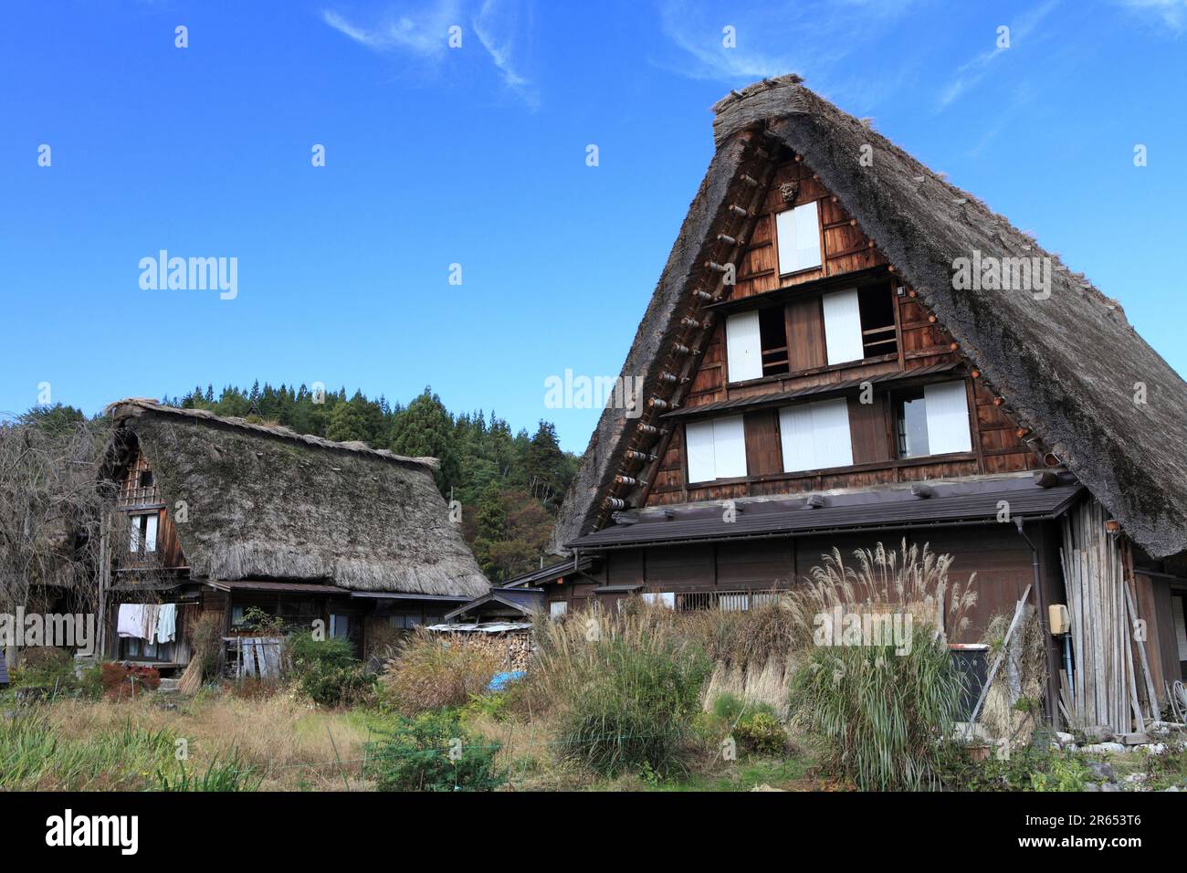Village of the houses with steep rafter roof gassho village hi-res ...