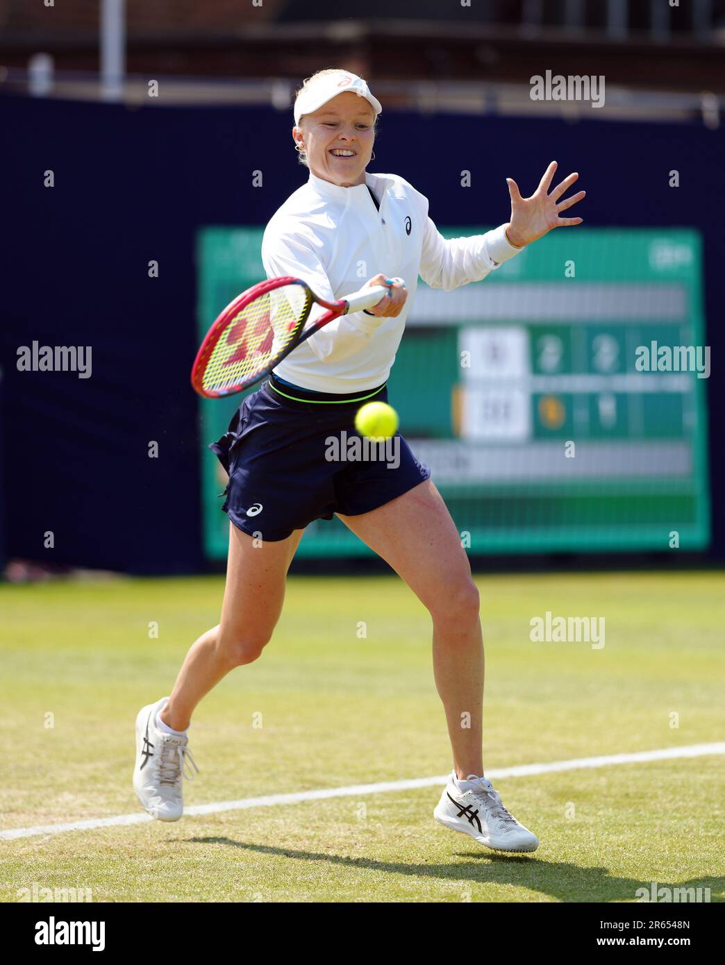 Harriet Dart in action during her match against Magali Kempen (not ...