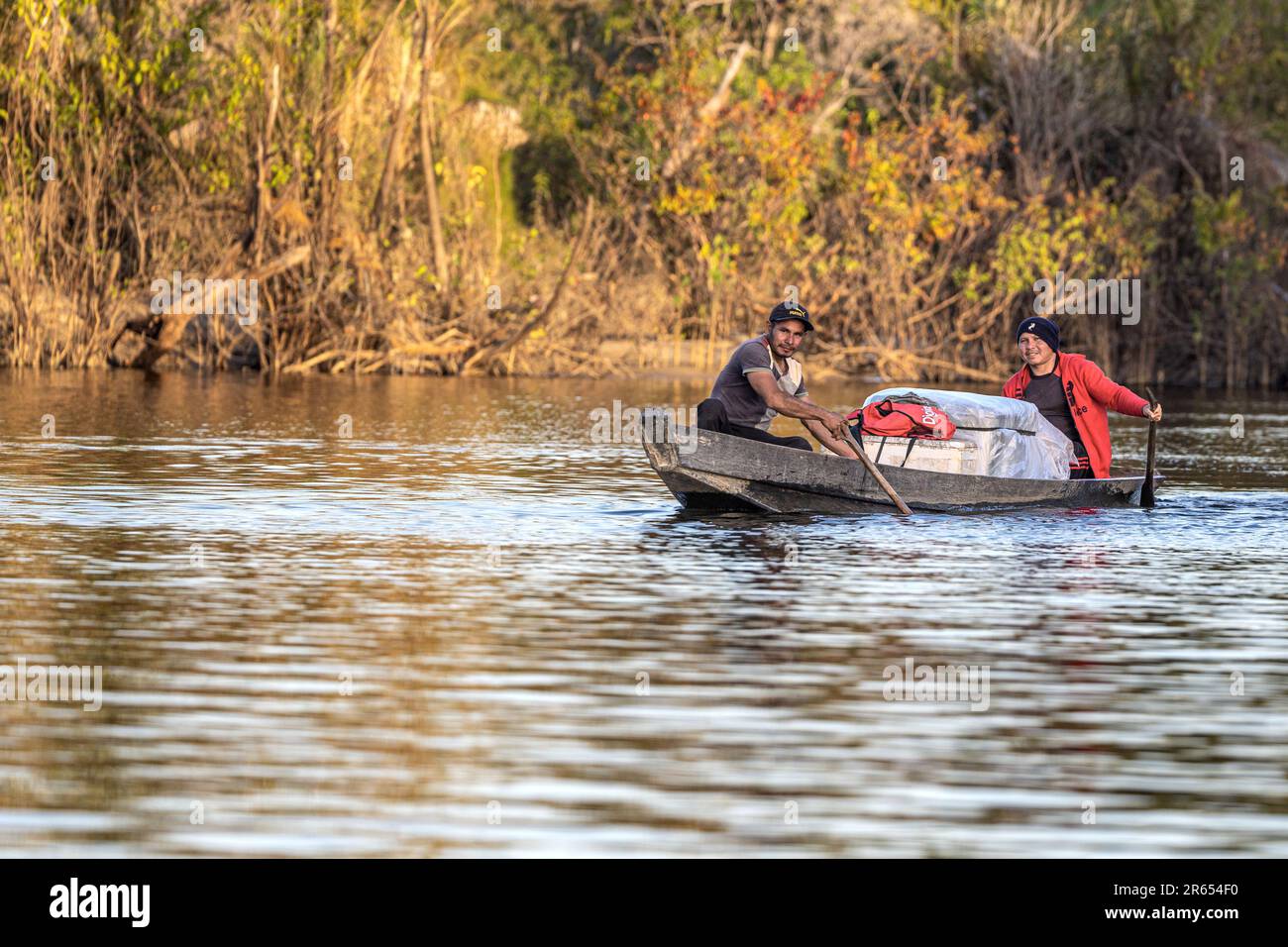 Local transport ,Rupununi River, Rupununi Savannah, Upper Takutu-Upper ...