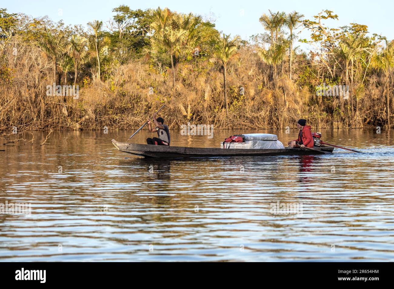 Local transport ,Rupununi River, Rupununi Savannah, Upper Takutu-Upper ...