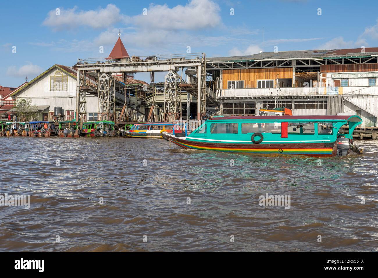 Ferry Terminal, Demerera River, Georgetown, Guyana Stock Photo - Alamy