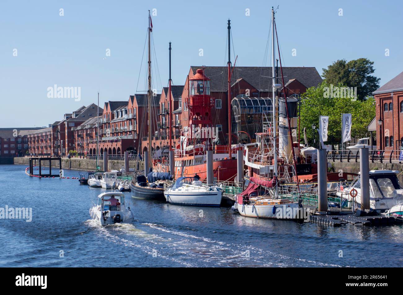 europe, UK, Wales, Swansea marina docks Stock Photo - Alamy