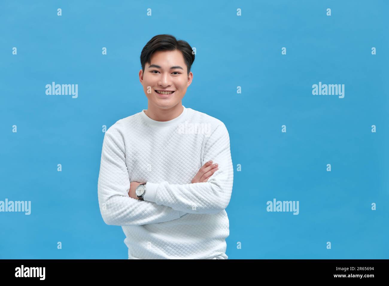 Happy asian guy smiling at camera hi-res stock photography and images ...