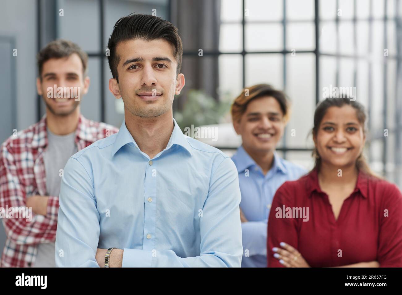 Diverse group standing looking natural hi-res stock photography and ...