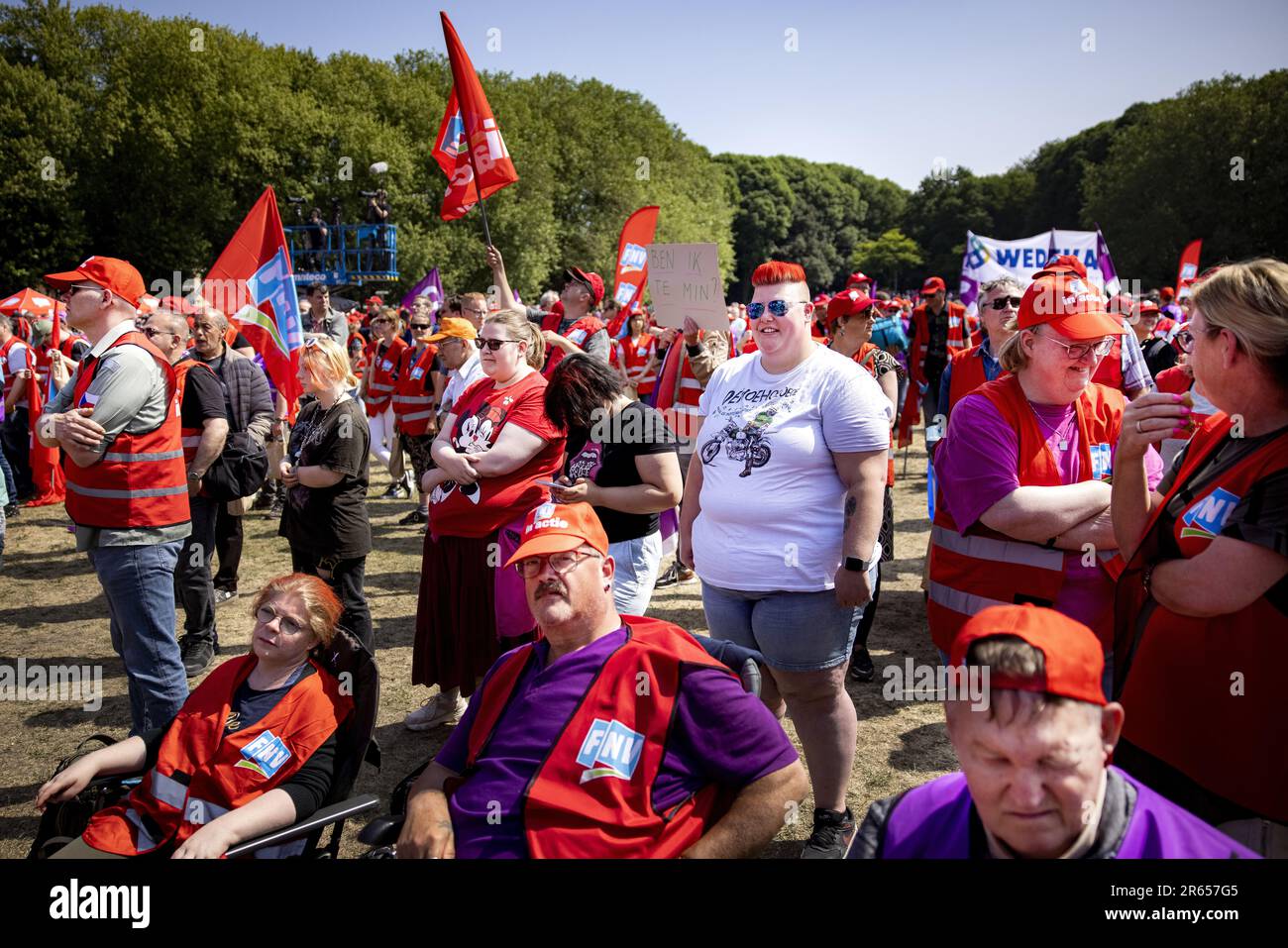 UTRECHT - A demonstration of employees of social work companies from ...