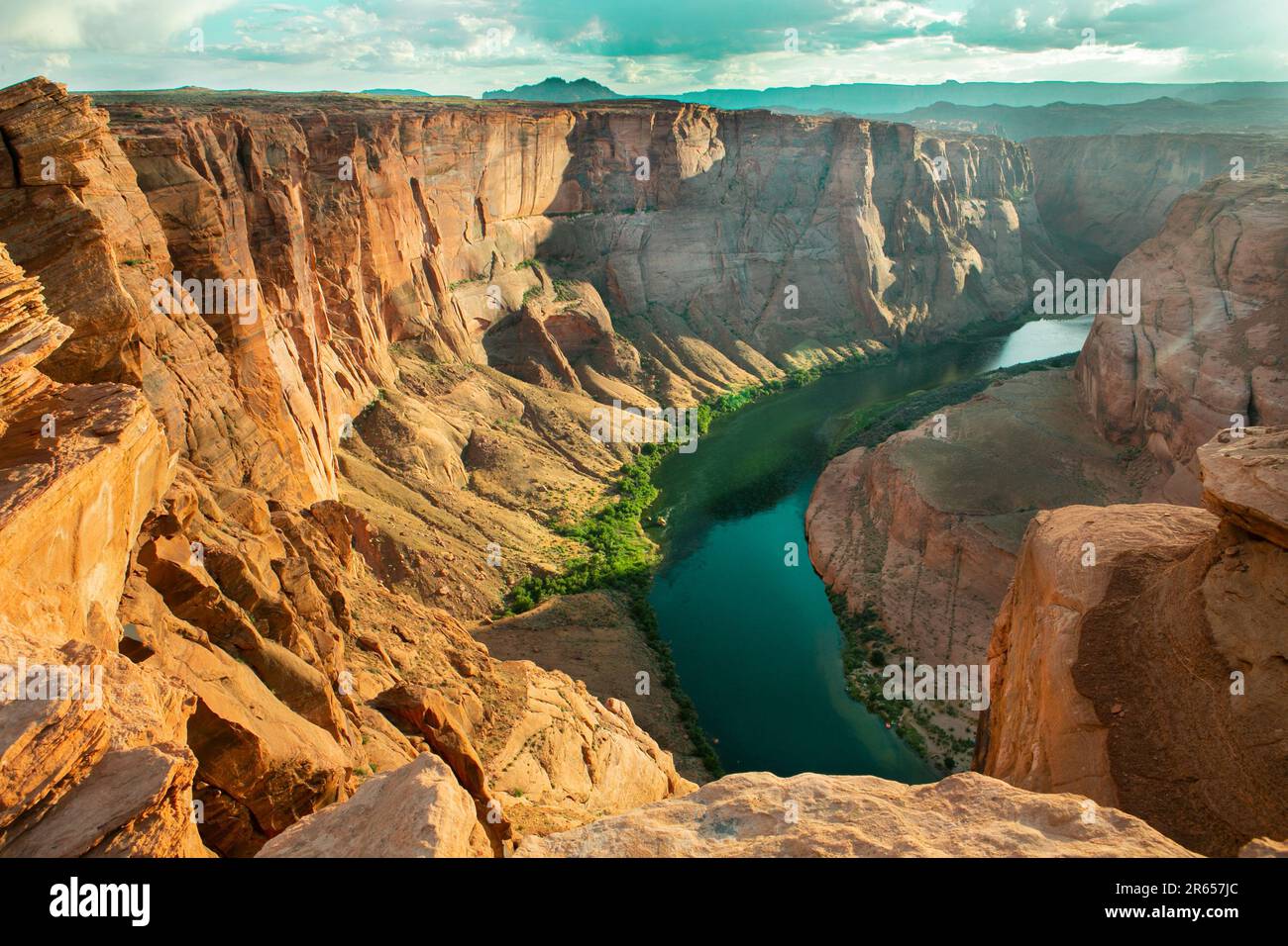 The famous Colorado River at Horseshoe Bend, Arizona Stock Photo - Alamy