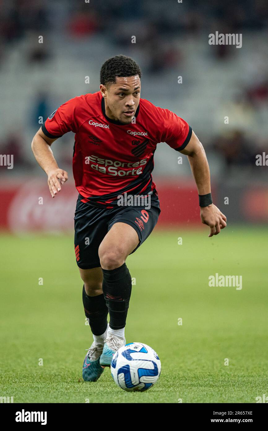 Curitiba, Brazil. 06th June, 2023. Vitor Roque do Athetico during ...