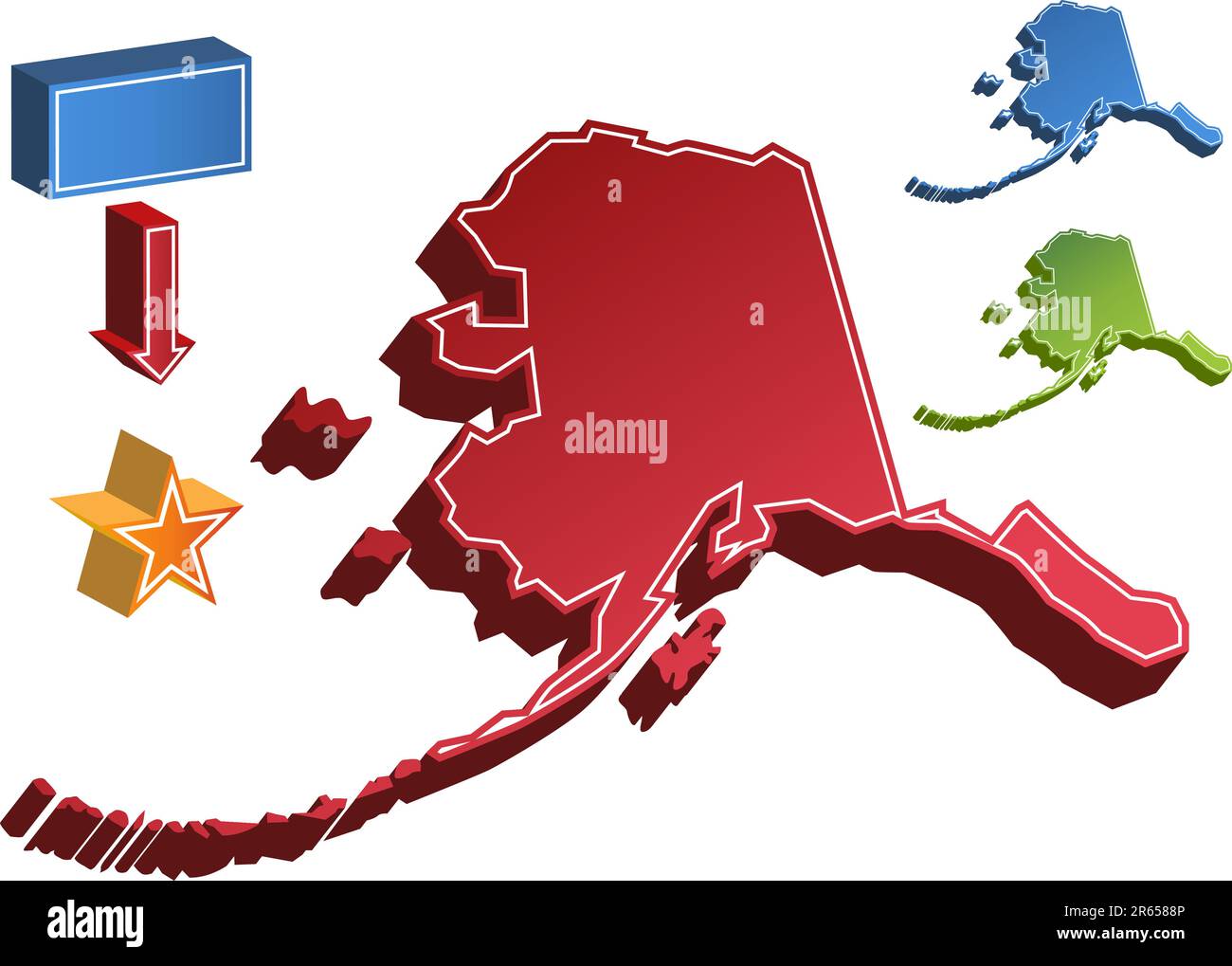 U s a 3d Stock Vector Images - Alamy