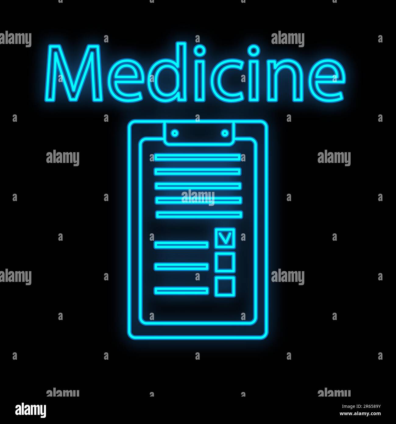 Neon medical report hi-res stock photography and images - Alamy