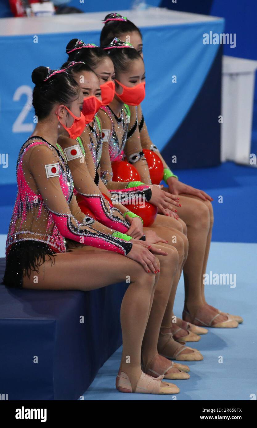 AUG 8, 2021 - Tokyo, Japan: Rie Matsubara, Sakura Noshitani, Sayuri Sugimoto, Ayuka Suzuki and ...