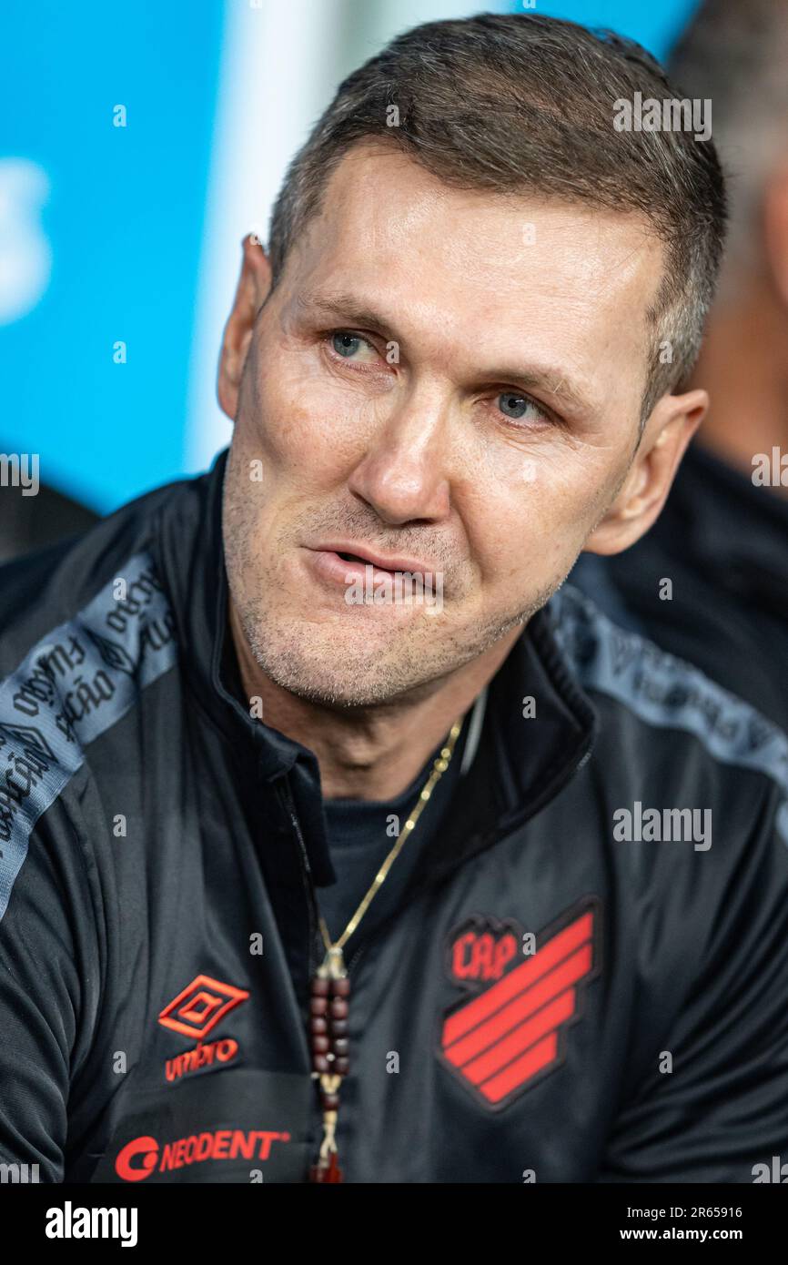 Curitiba, Brazil. 06th June, 2023. Coach Paulo Turra do Athetico during ...