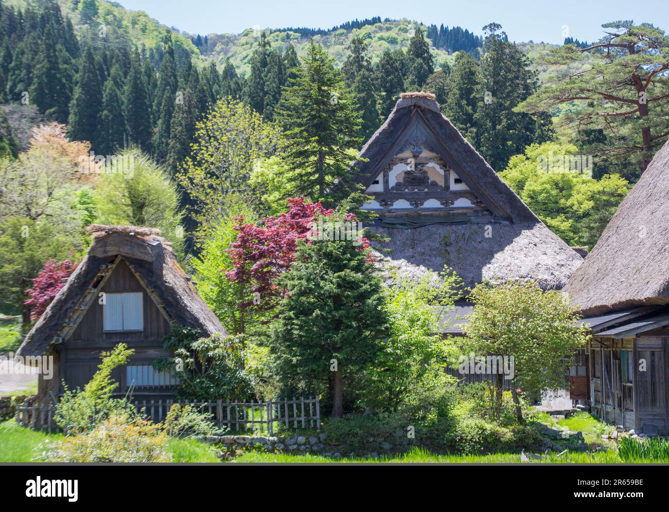 Village of the houses with steep rafter roof gassho village hi-res ...