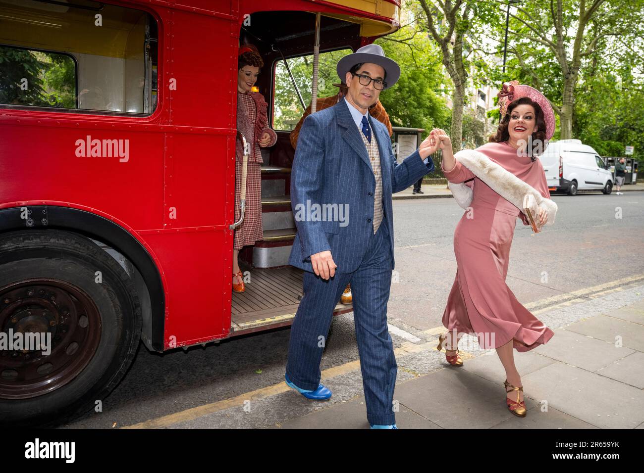 London, UK. 7 June 2023. Adam Garcia as Julian Marsh and Ruthie ...